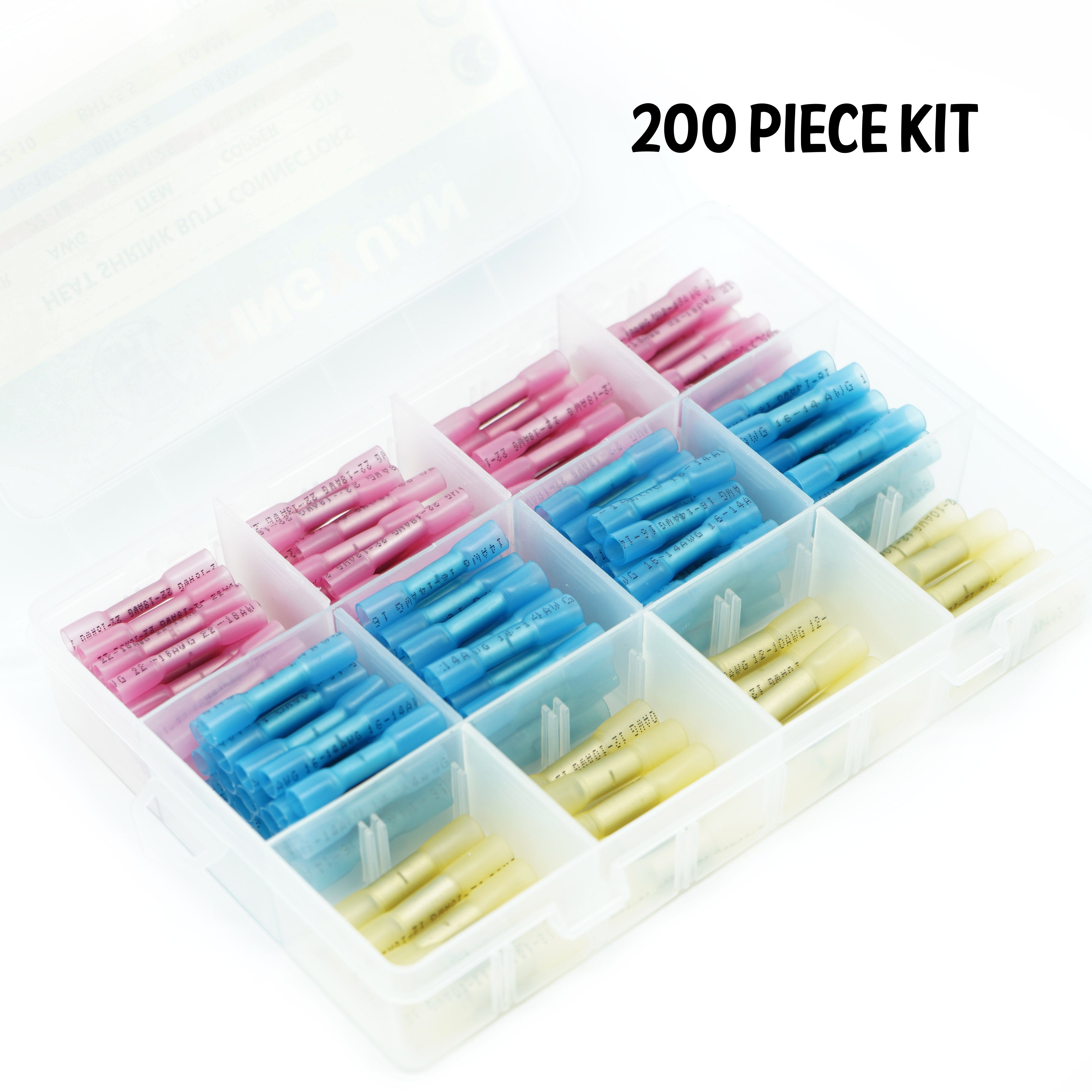 SWP-T820 - Butt-Splice Assortment Kit, 200 pieces, Adhesive Lined, Sea
